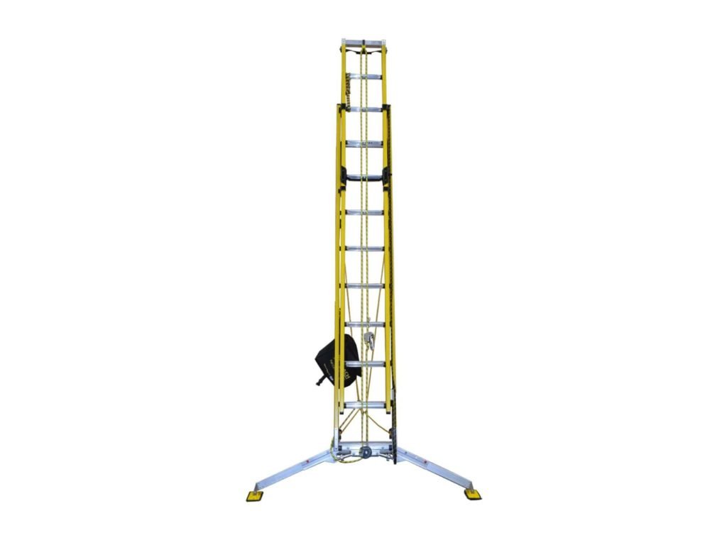 Extension ladder with fall control system | Saurya Safety